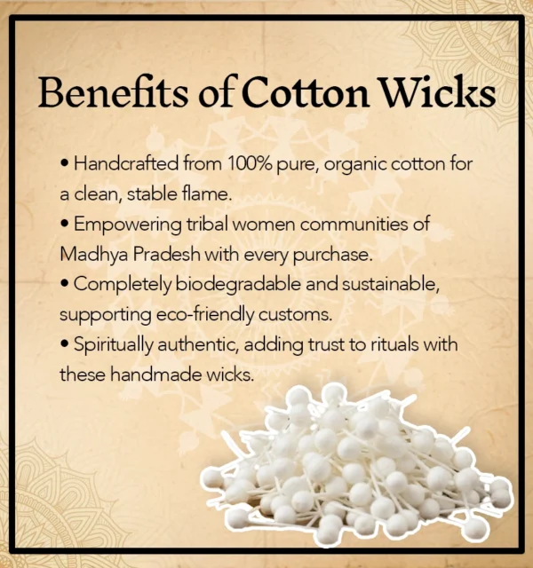 Buy Handmade Cotton Wicks for pooja | Diyabatti | Adivasi Trove